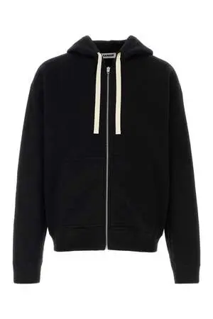 JIL SANDER Cotton Sweatshirt - Black