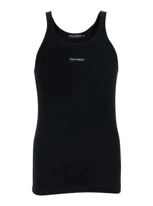 Dolce & Gabbana Cotton Sleeveless Top - Black