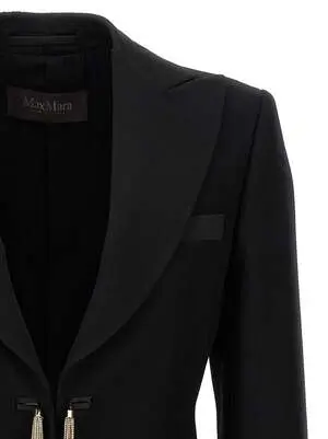 Max Mara Boemia Virgin Wool Blazer - Black