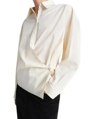 LEMAIRE Twisted Cotton Shirt - Multicolor