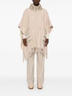 Herno Wool And Nylon Cape - Multicolor