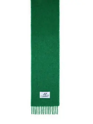 Marni Brushed Alpaca Blend Scarf - Green