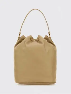 Prada Duet Re-nylon And Saffiano Leather Bucket Bag - Brown