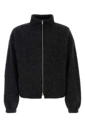 JIL SANDER Charcoal Wool Blend Sweatshirt - Gray