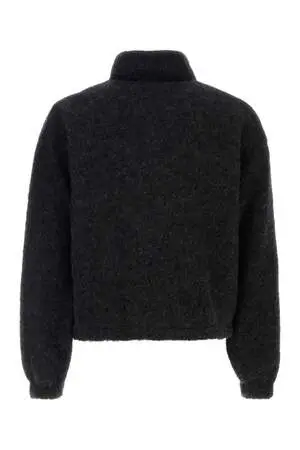 JIL SANDER Charcoal Wool Blend Sweatshirt