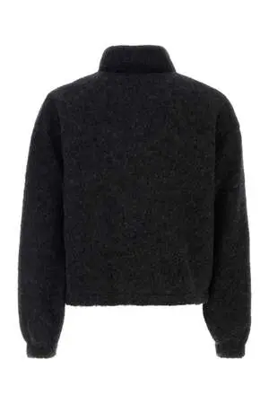 JIL SANDER Charcoal Wool Blend Sweatshirt - Gray