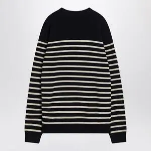 Valentino Garavani Wool Jacquard Striped Crewneck Sweater