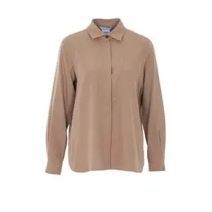 Max Mara Siamese Silk Canvas Shirt - Cream