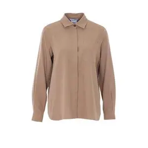 Max Mara Siamese Silk Canvas Shirt - Cream