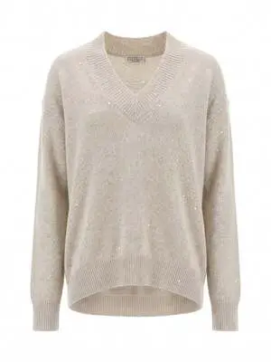 Brunello Cucinelli V Neck Sweater - Multicolor