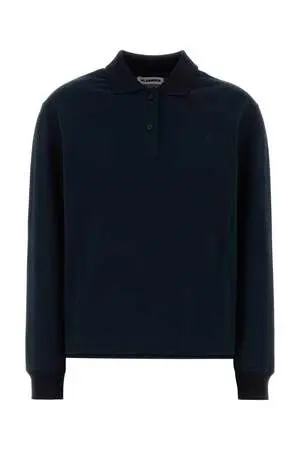 JIL SANDER Piquet Polo Shirt - Black