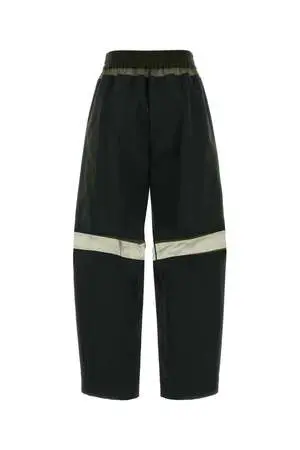 Fendi Olive Cotton Blend Pant