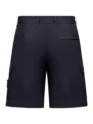 Stone Island Cargo Bermuda Shorts With Removable Badge