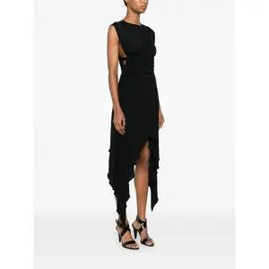 Alaïa Sleeveless Shirred Dress