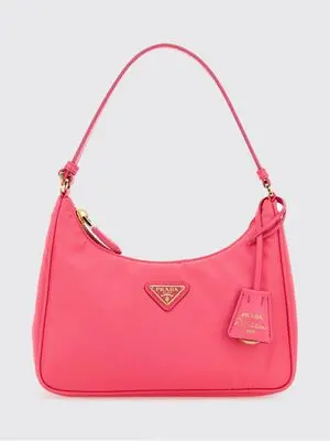 Prada Re-edition 2005 Bag In Re-nylon And Saffiano Leather - Pink