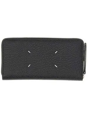 MAISON MARGIELA Portafoglio In Pelle - Black