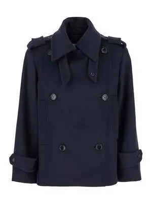 Max Mara Laveno Double Breasted Jacket - Multicolor