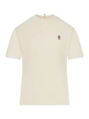 Moncler Moncler Grenoble Women Stretch Jersey T-Shirt Cream