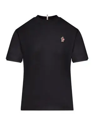 Moncler MONCLER GRENOBLE Stretch Jersey T-Shirt Black