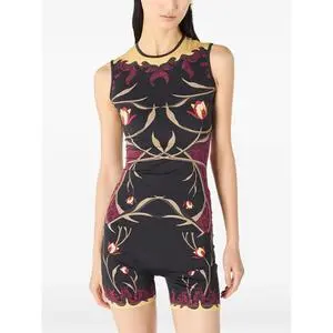 MARINE SERRE Printed Sleeveless Top