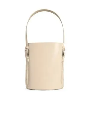 Coperni Erconomic Bucket' Light Beige Leather Bag - Cream