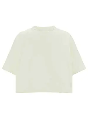 Bottega Veneta Cotton Cropped T-shirt With Patch Pockets