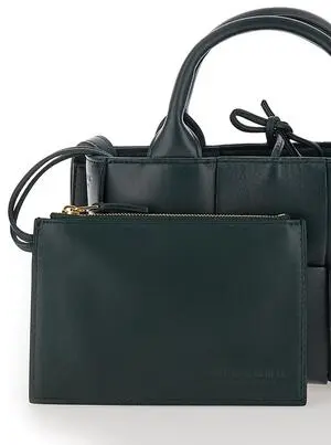 Bottega Veneta Intreccio Motif Leather Handbag - Multicolor
