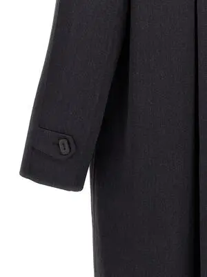 Fendi Double Wool Coat - Blue