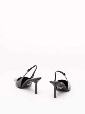 Prada Brushed Leather Slingback Pumps - Multicolor