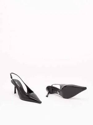 Prada Brushed Leather Slingback Pumps - Multicolor