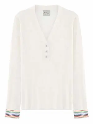 Paul Smith V-neck Sweater - White