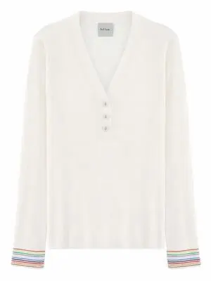 Paul Smith V-neck Sweater - White