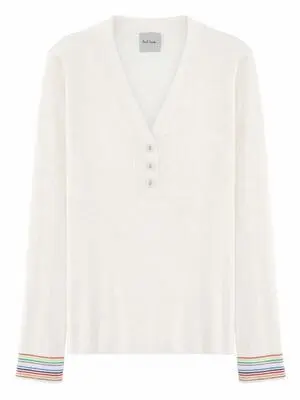 Paul Smith V-neck Sweater - White