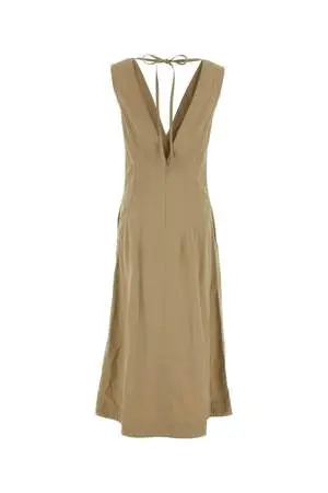 Bottega Veneta Cotton Blend Dress - Brown