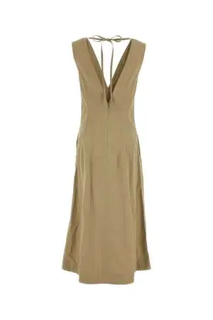 Bottega Veneta Cotton Blend Dress - Brown