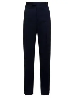 Bottega Veneta Blue Tailored Pants In Wool - Multicolor
