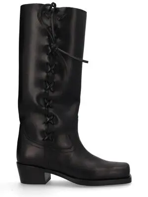 Paris Texas Leather Roxanne Boots - Black