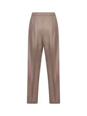 Max Mara Stretch Cashmere Gatti Drawstring Trousers - Multicolor