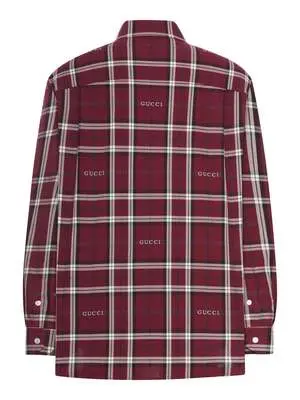 Gucci Jacquard Cotton Tartan Shirt