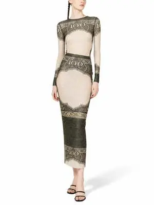 JEAN PAUL GAULTIER Top With Cartouche Print - Multicolor