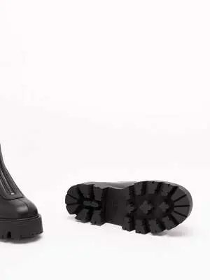 Prada Leather Zipper Booties