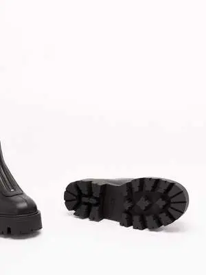 Prada Leather Zipper Booties