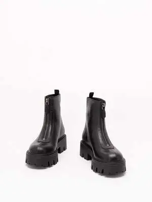 Prada Leather Zipper Booties
