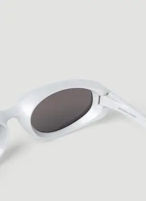 Bottega Veneta Arch Oval Sunglassses