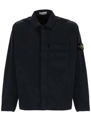 Stone Island Cotton Overshirt - Blue