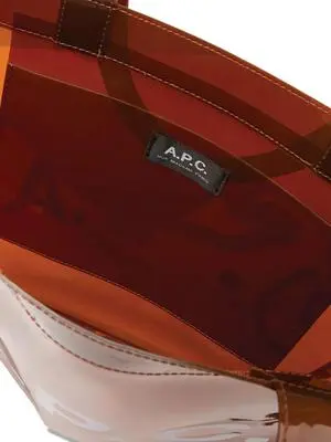 A.p.c. Lou Transparent Tote Bag - Brown