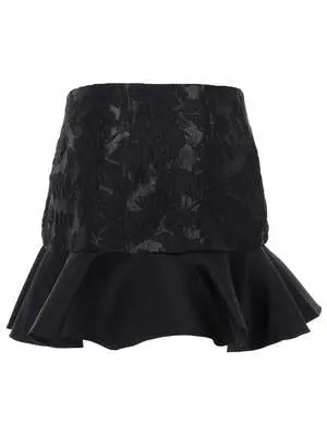 GANNI Satin Miniskirt
