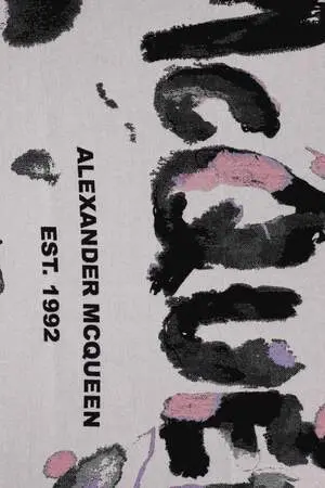 Alexander McQueen Embroidered Wool Blend Blanket