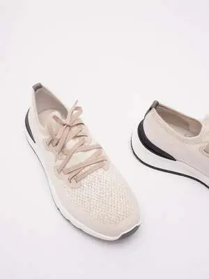 Brunello Cucinelli Cotton Knit Sneakers - Multicolor