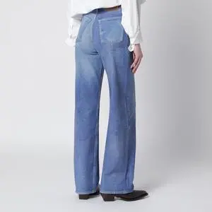 Our Legacy Wata Cut Jeans With Aurora Digital Print - Blue